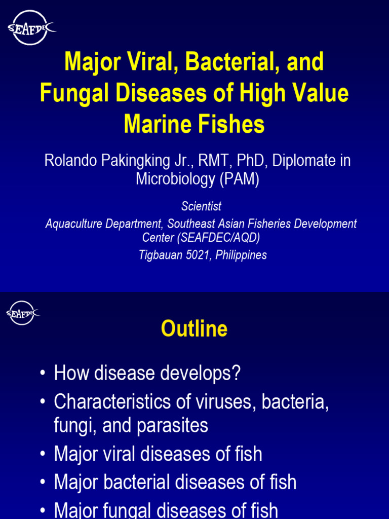 Marine Fish Disease Overview: Viruses & Bacteria | PDF | Virus | Pathogen