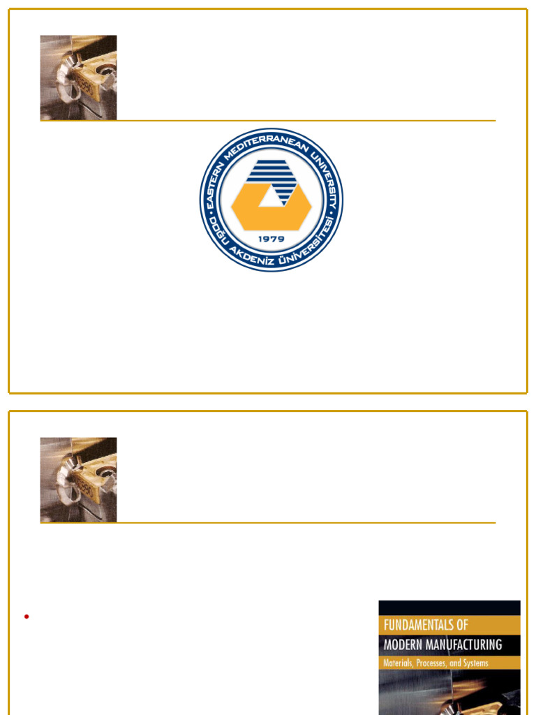 Meng364 - Week - 1 - Introduction To Manufacturing | PDF | Metals ...