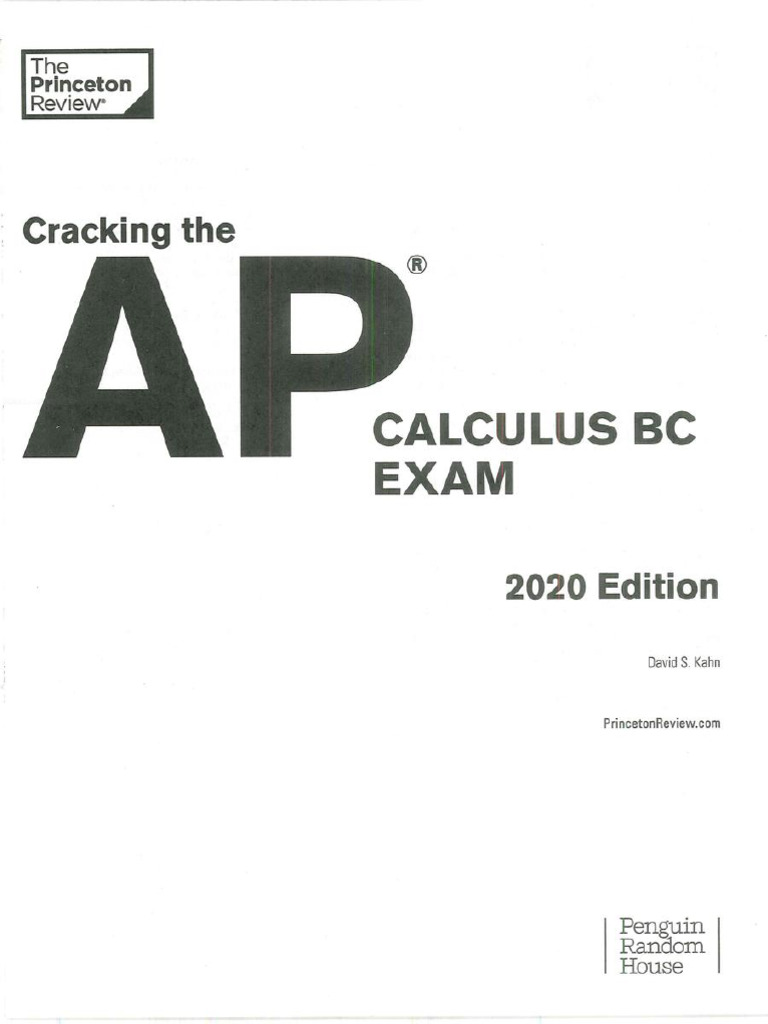 AP Calculus BC Princeton Review 2020 Compress | PDF
