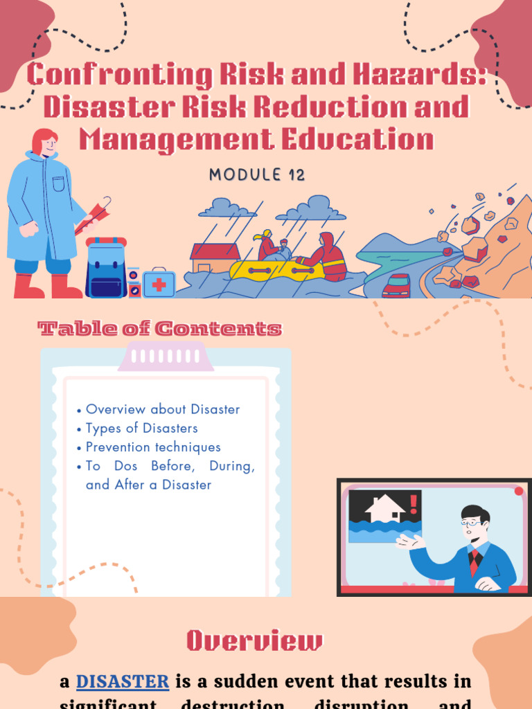 Disaster Risks Management M12 | PDF | Natural Disasters | Emergency ...
