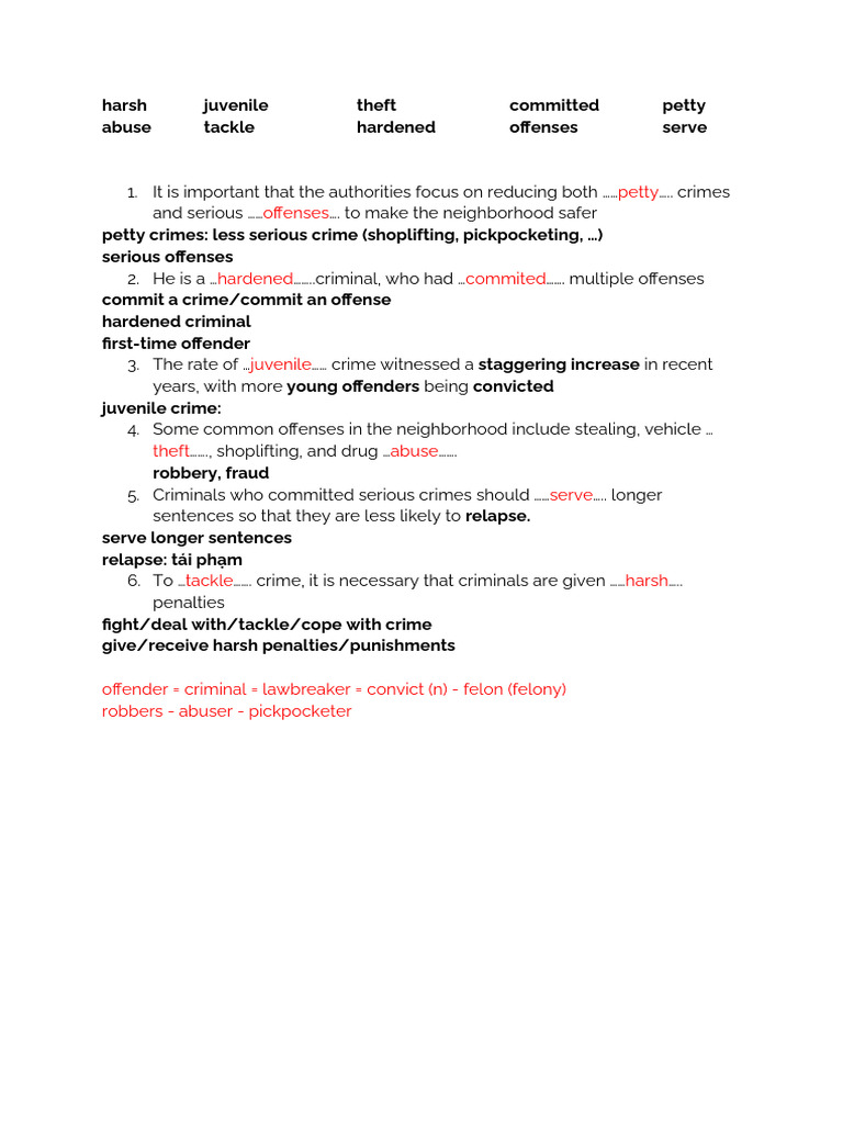 Tackling Juvenile and Petty Crimes | PDF