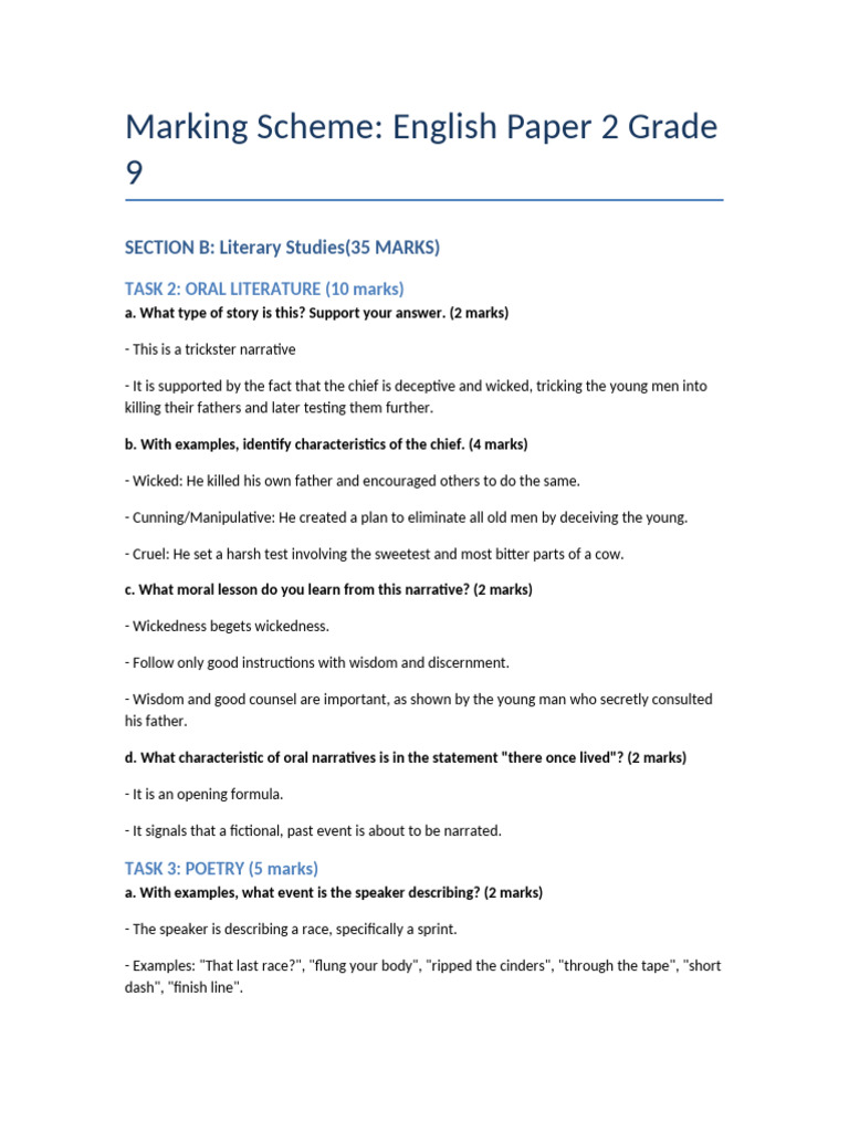KJSEA_Marking_Scheme | PDF