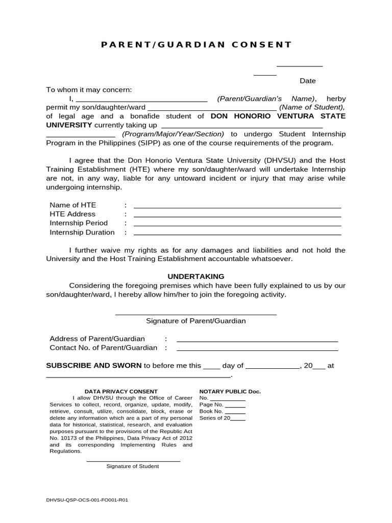 QSP-OCS-001-FO001-R01_PARENT-GUARDIAN-CONSENT-FORM | PDF