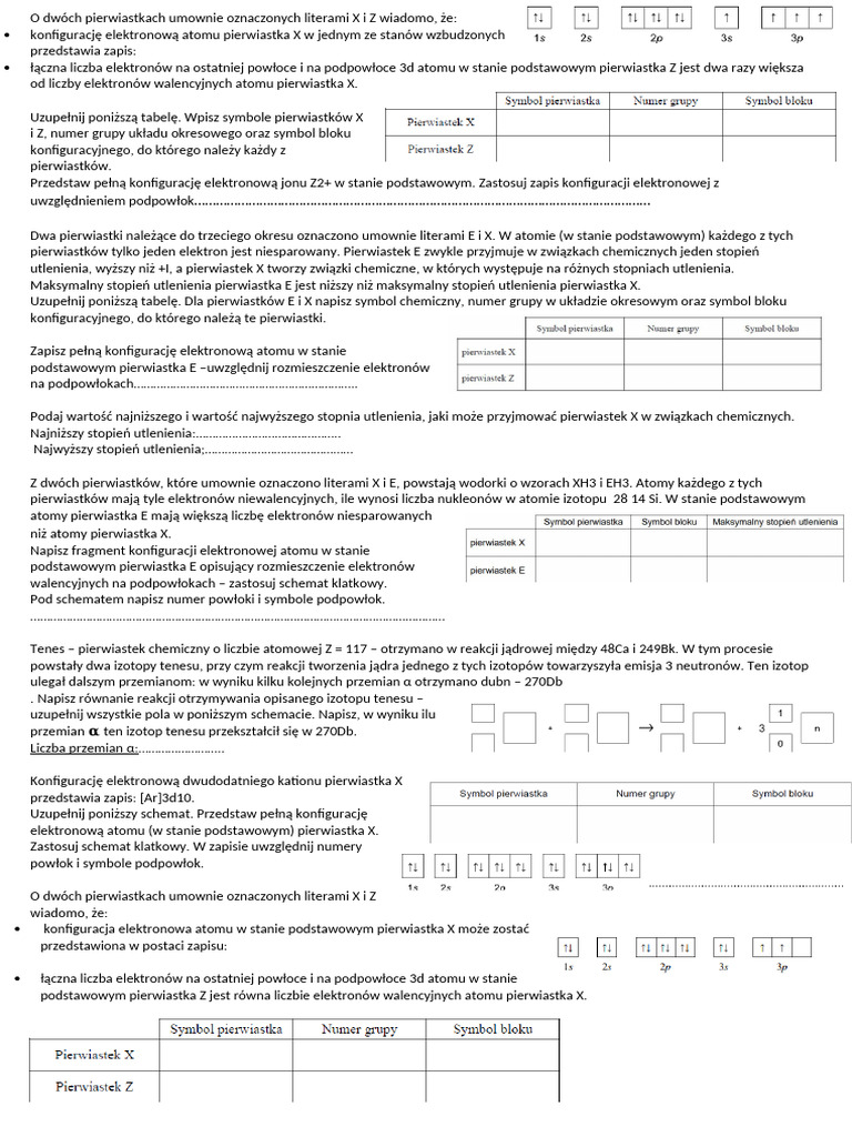 Zadanka Na SPR Z Chemiiii | PDF
