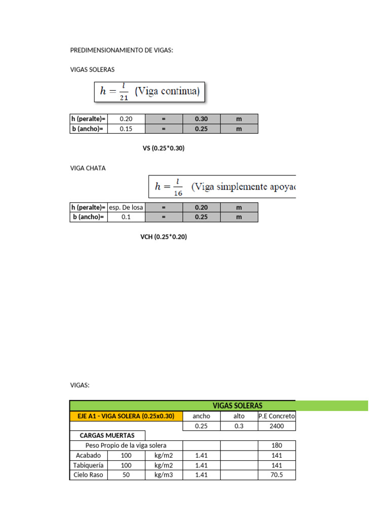 Predimensionamiento - Anteproyecto | PDF | Ingeniería de Edificación | Ingeniería estructural