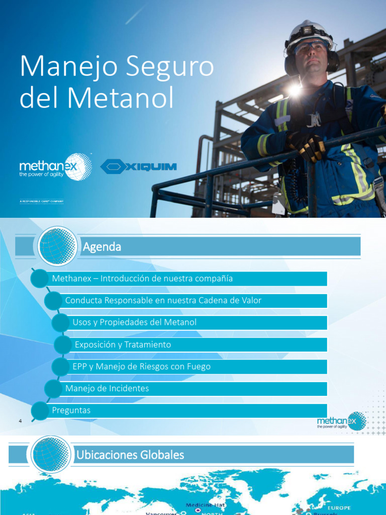 Methanol Safe Handling Aug 2021 ESP_Oxiquim | PDF | Metanol | Síntesis ...