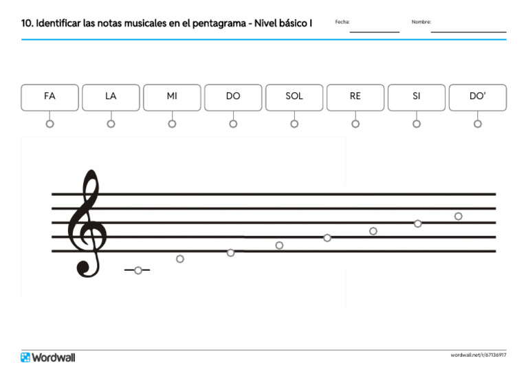Identificación de Notas Musicales en Pentagramas | PDF