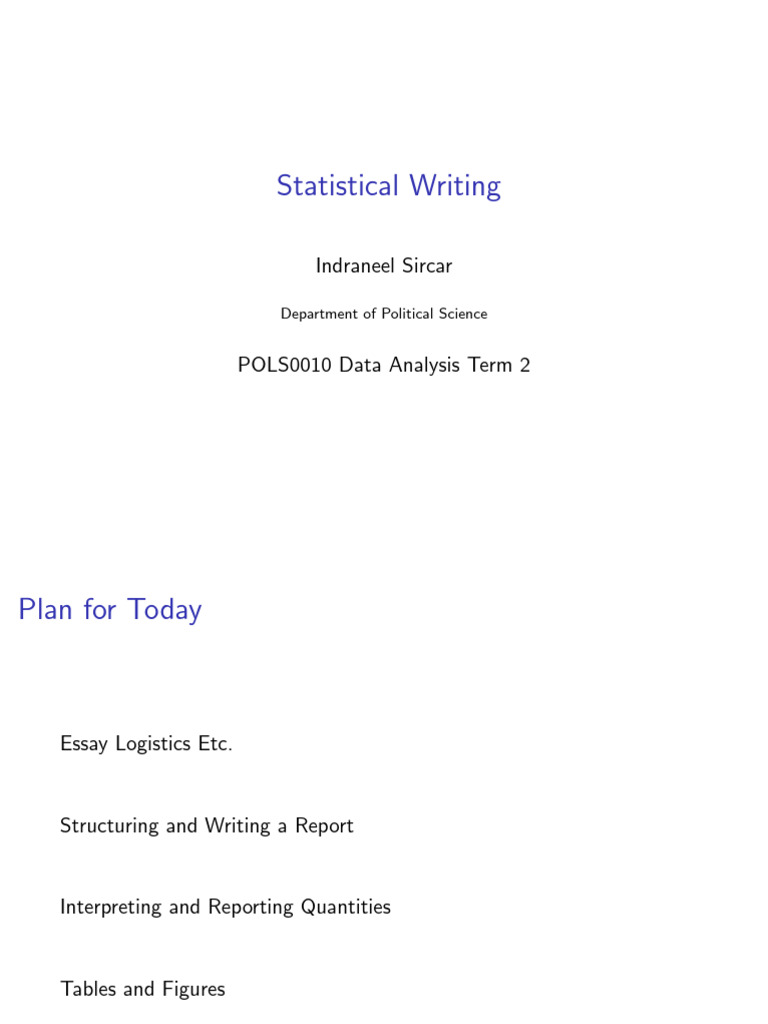 Pols0010t2 Lec04 Handout | PDF | Causality | Essays