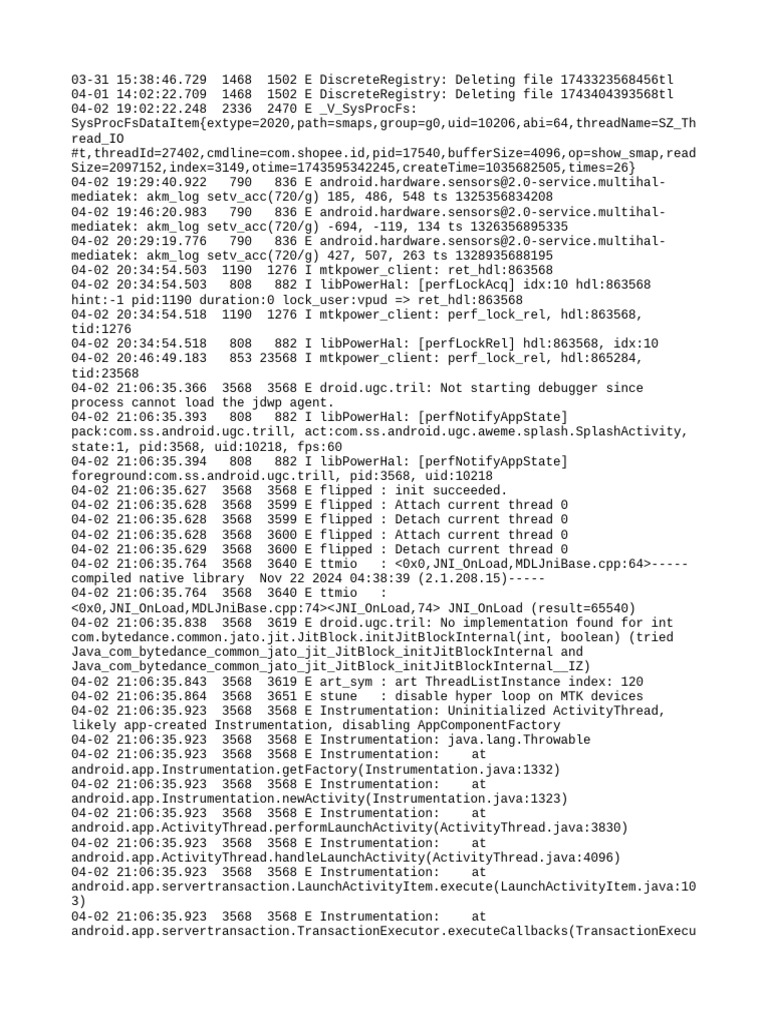 Log | PDF | Java (Programming Language) | Computing