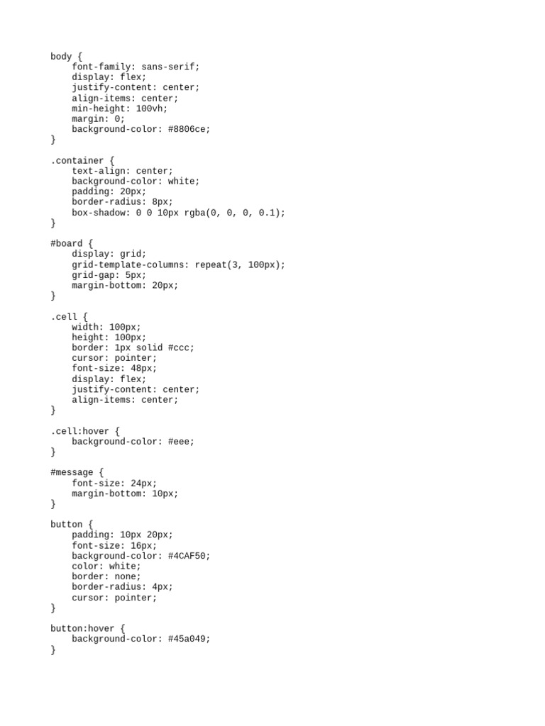 Interactive Grid Game Design | PDF