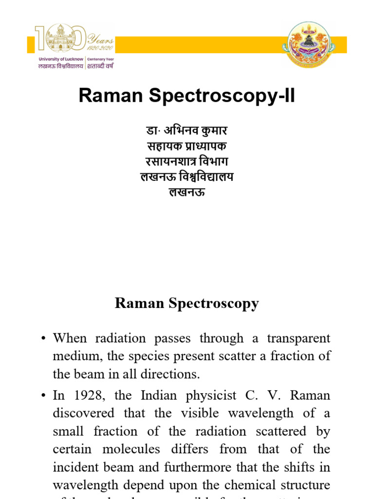 202003281454236324abhinav Raman Spectroscopy2 | PDF | Raman Spectroscopy | Spectroscopy