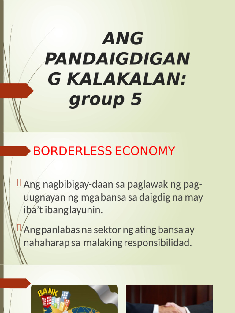 Ang Pandaigdigang Kalakalan | PDF