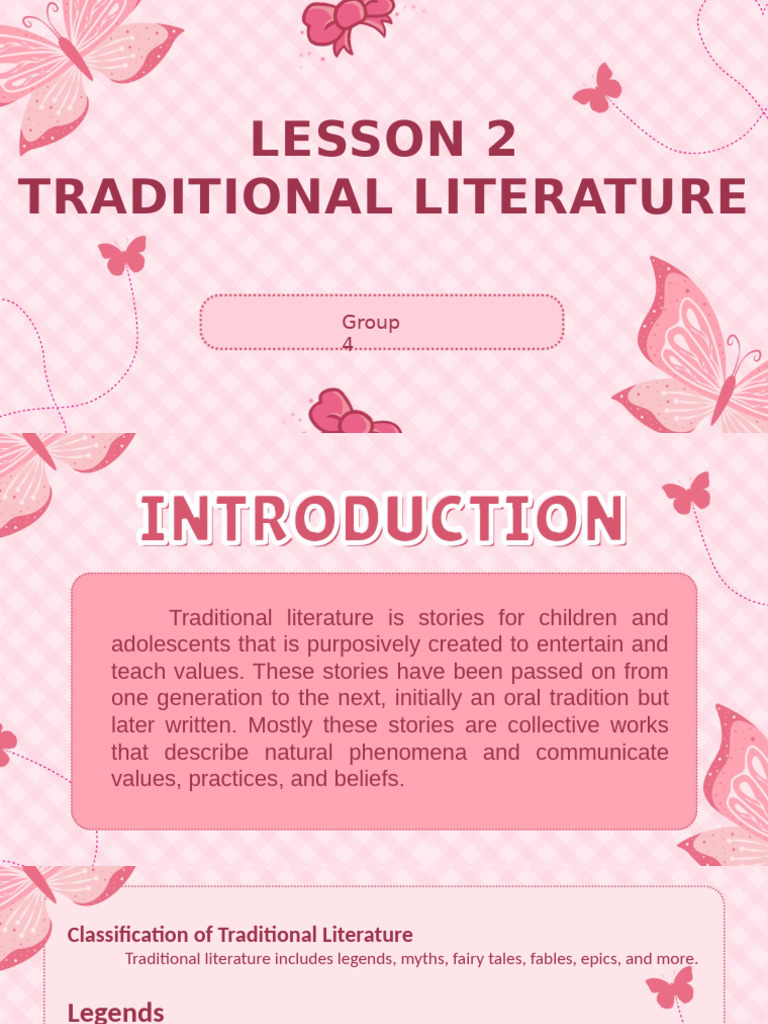 Overview of Traditional Literature | PDF | Legends | Iliad