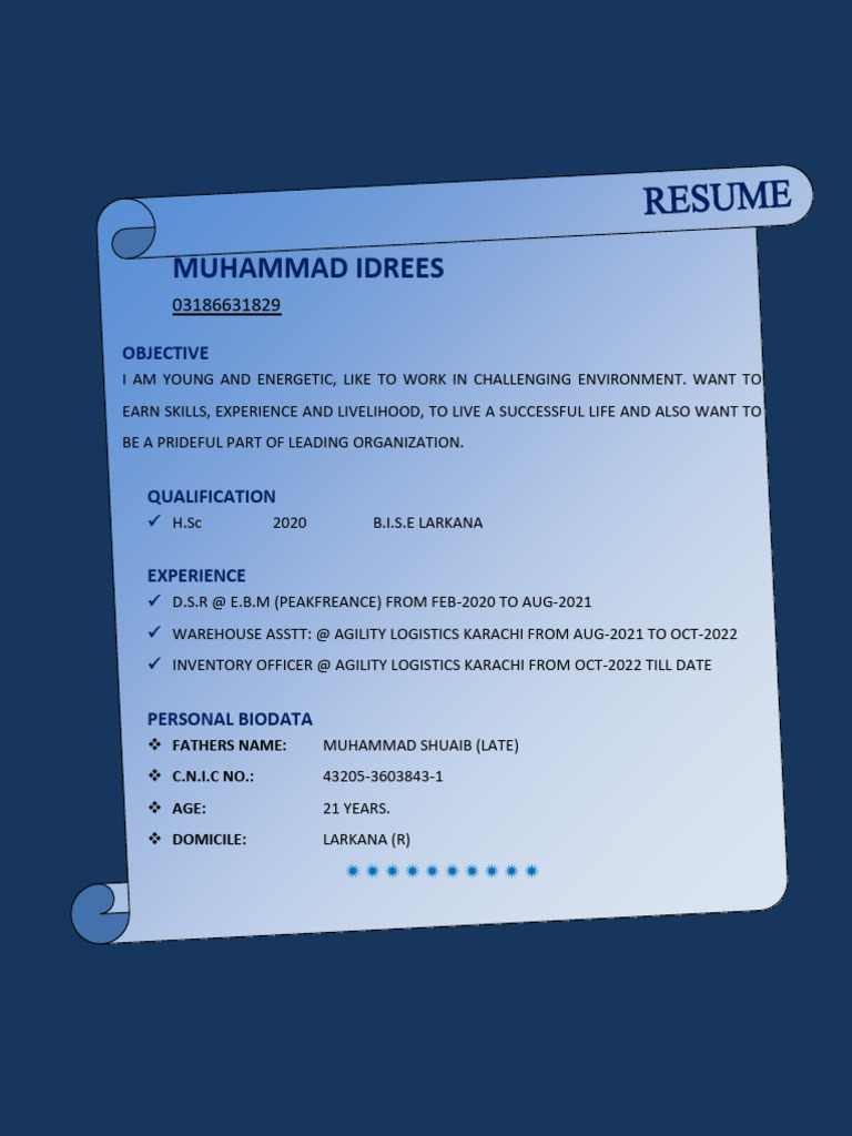 Muhammad Idrees | PDF