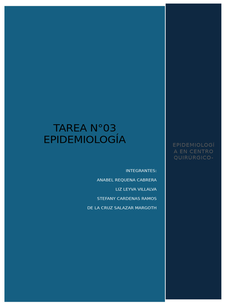 Tarea N°03 Epidemiologia Apendicitis | PDF
