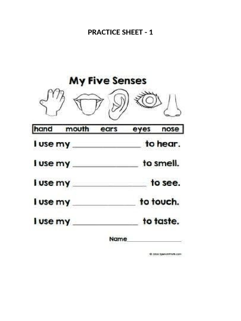 1st Worksheet Practice Sheet | PDF