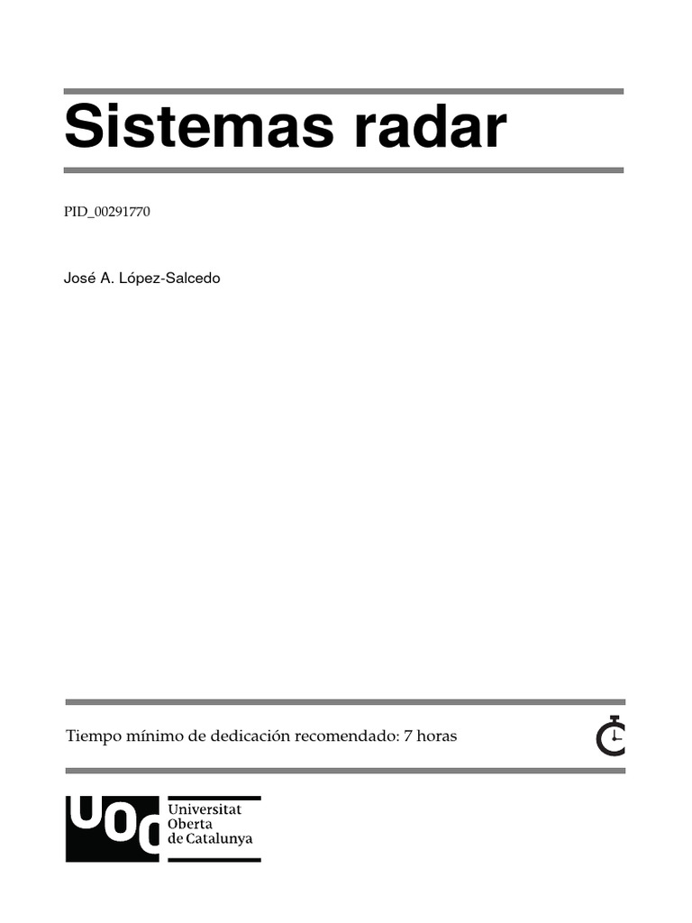 Pid 00291770 | PDF | Radar | Antena (Radio)