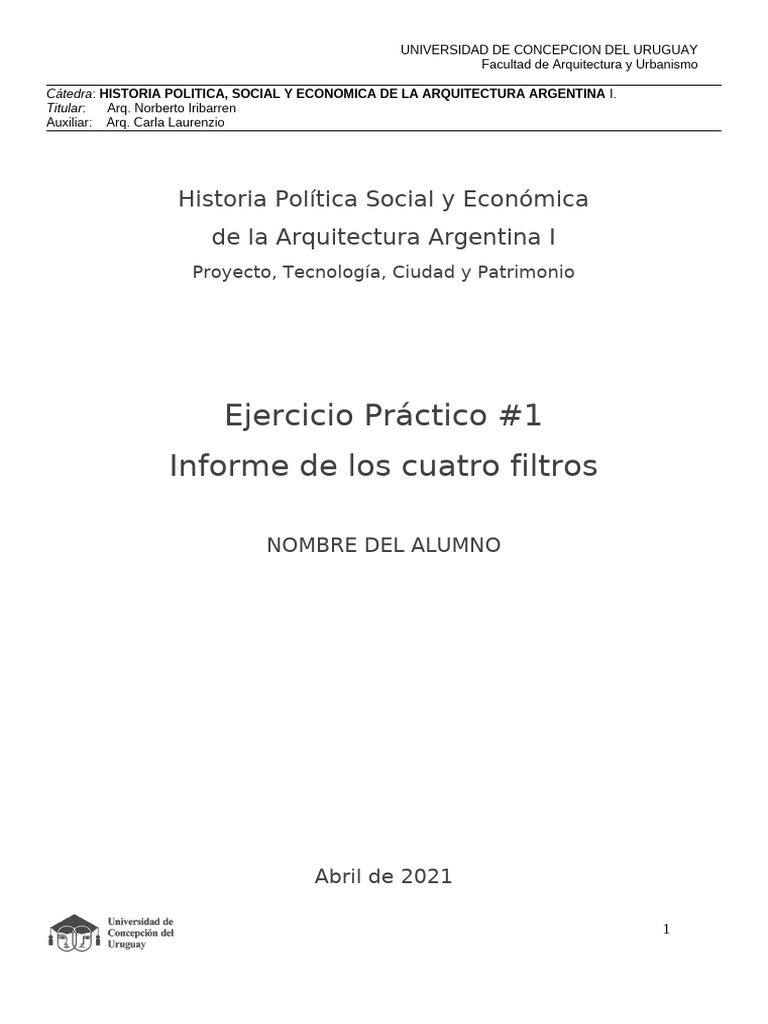 Instructivo Ejercicios Prácticos HPSEAA I | PDF | Citación | Comunicación humana