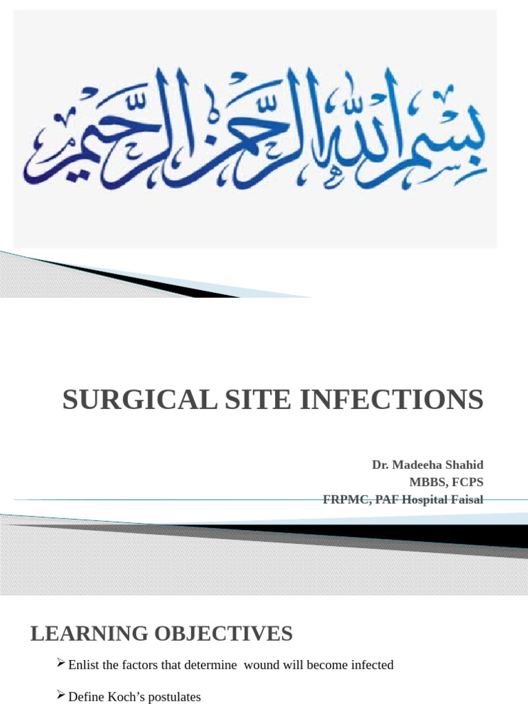 Surgical Site Infection Risk Factors | PDF | Surgery | Infection
