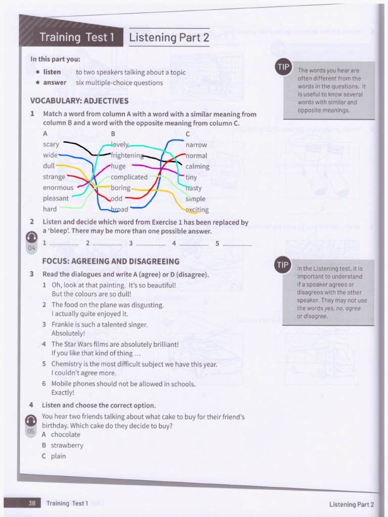Act 2 b1 Preliminary Listening Trainer Part 2 62348 | PDF