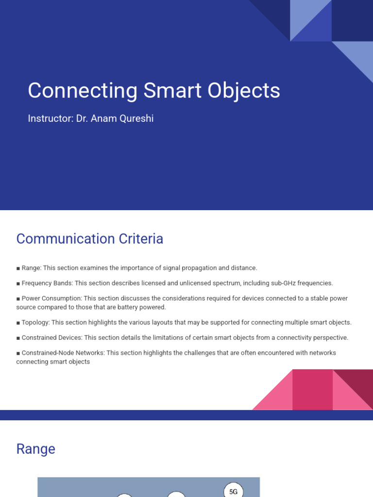 Connecting Smart Objects in IoT | PDF | Computer Network | Bluetooth