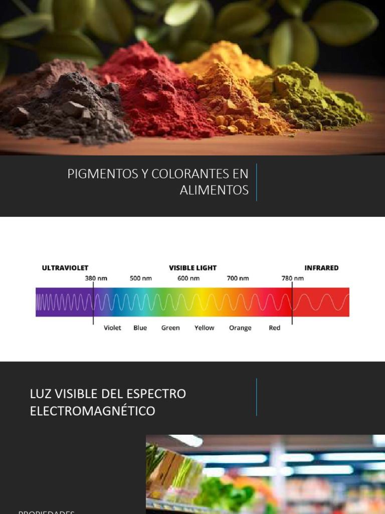 Pigmentos Y Colorantes En Alimentos Pdf Pigmento Alimentos
