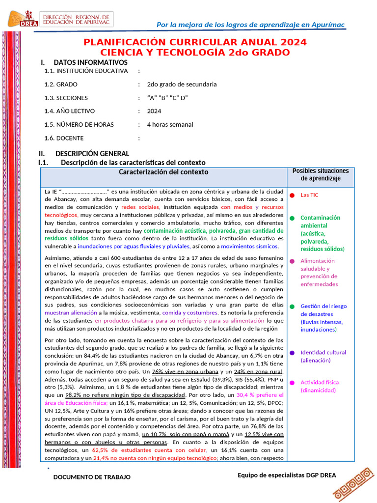 ANT TALLER 25 PCA CyT 2do | PDF | Aprendizaje | Conocimiento