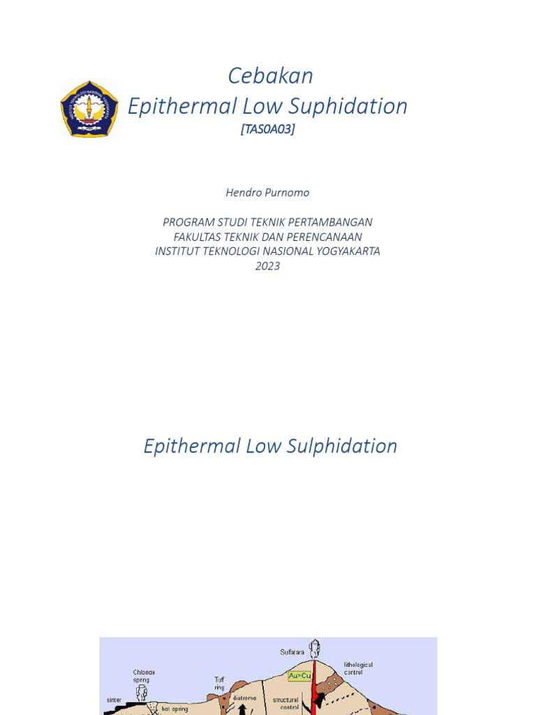 Epithermal Low Sulphidation 2023-2024 PDF - Compressed | PDF