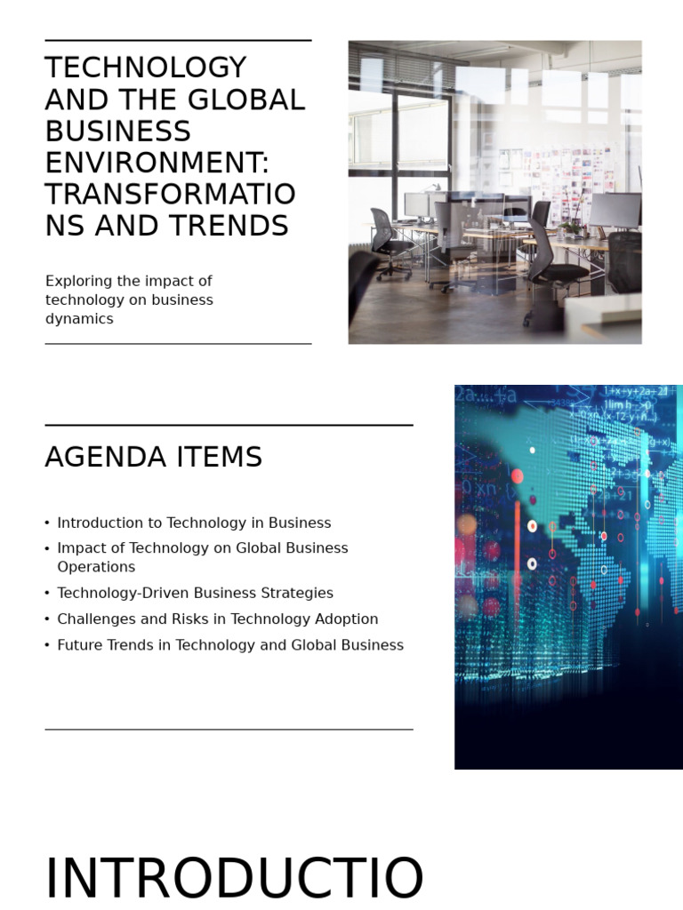 Technology's Impact on Global Business | PDF | Automation | Digital ...