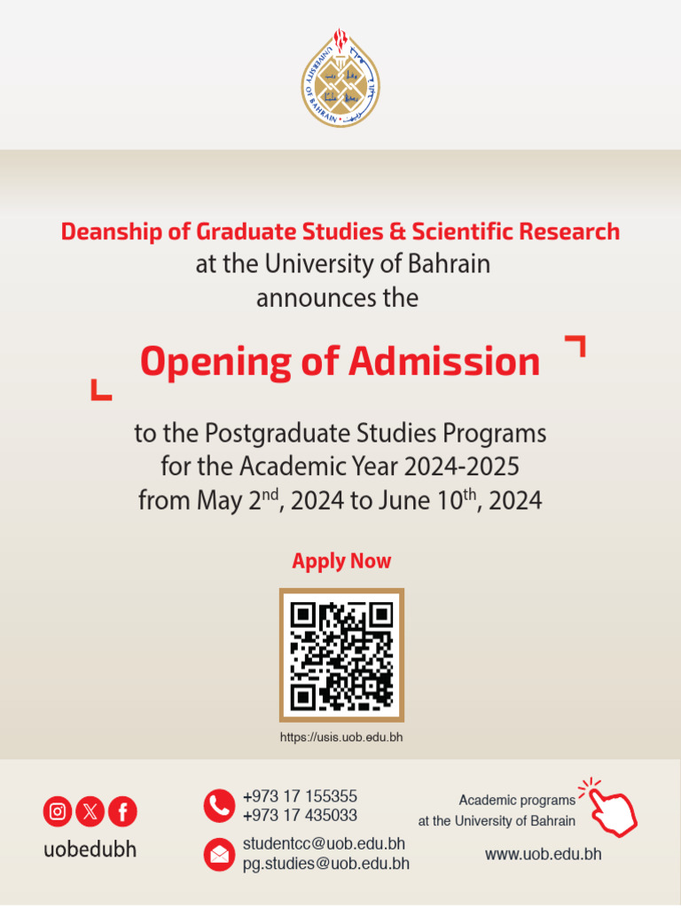 Opening of Admission 2024 EN | PDF | Academic Degree | Postgraduate ...
