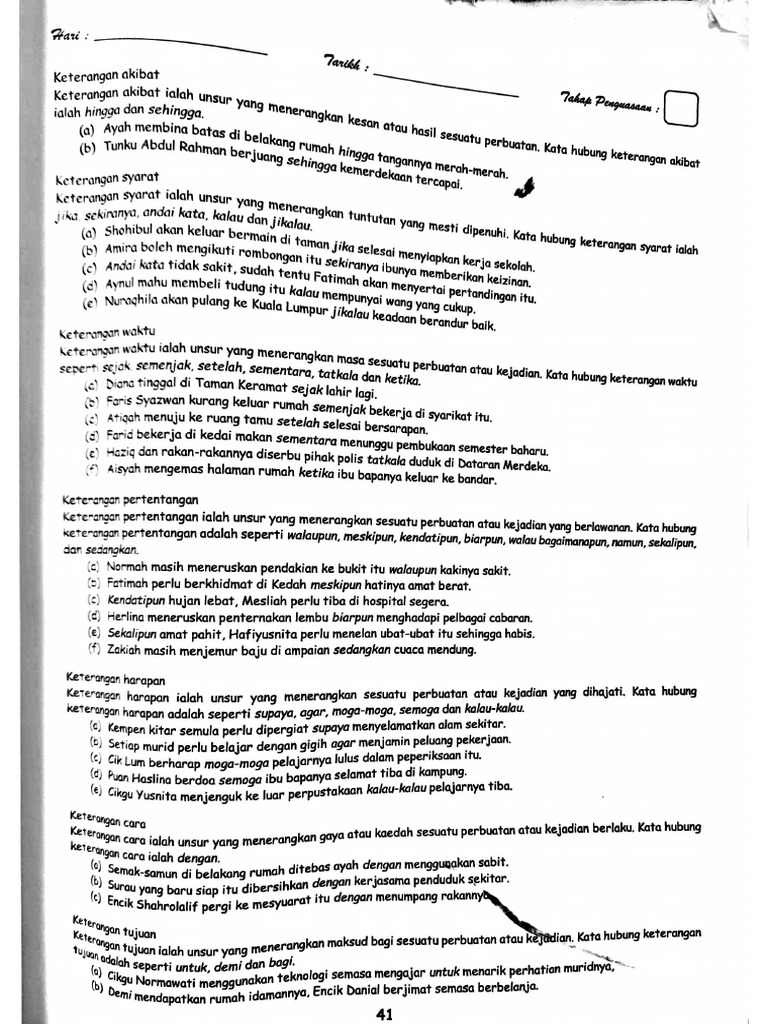 Kata Tugas - Kata Hubung 3 | PDF