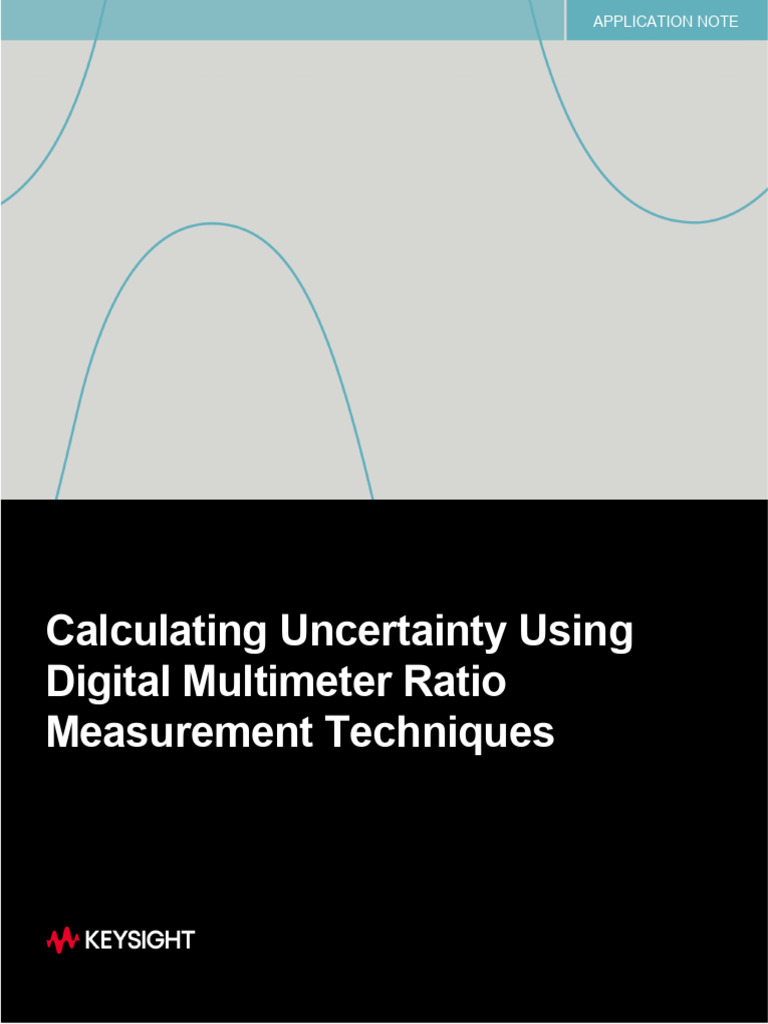 Calculating Uncertainty Using Digital Multimeter Ratio Measurement ...