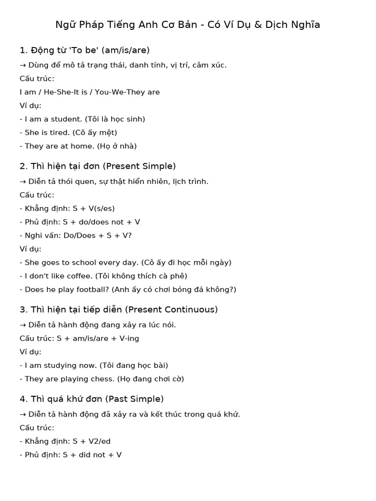 NguPhap_TiengAnh_CoBan | PDF