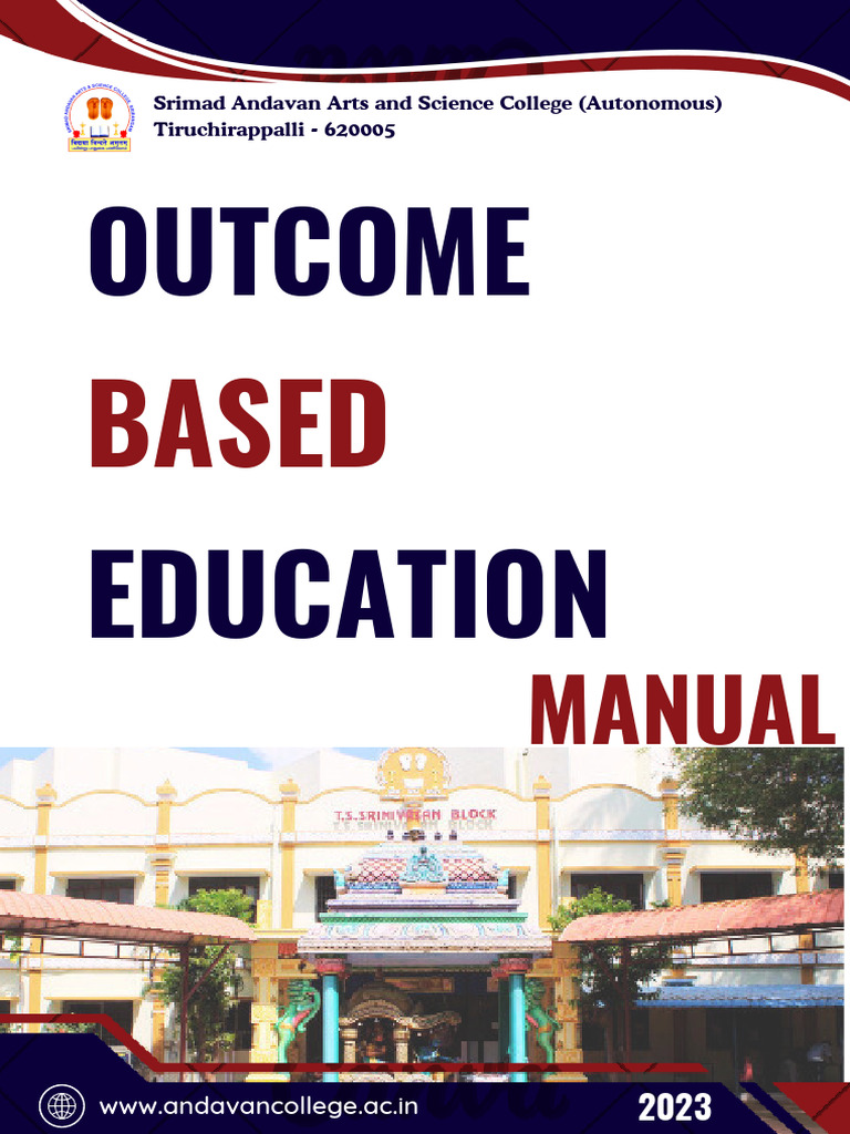 OBE Manual 2023-24 for Andavan College | PDF | Critical Thinking ...