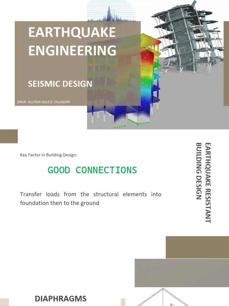 Seismic Design for Earthquake Resistance | PDF | Earthquake Engineering ...