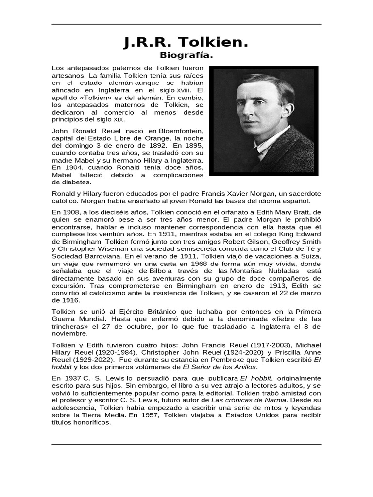 TOLKIEN | PDF | J. R. R. Tolkien