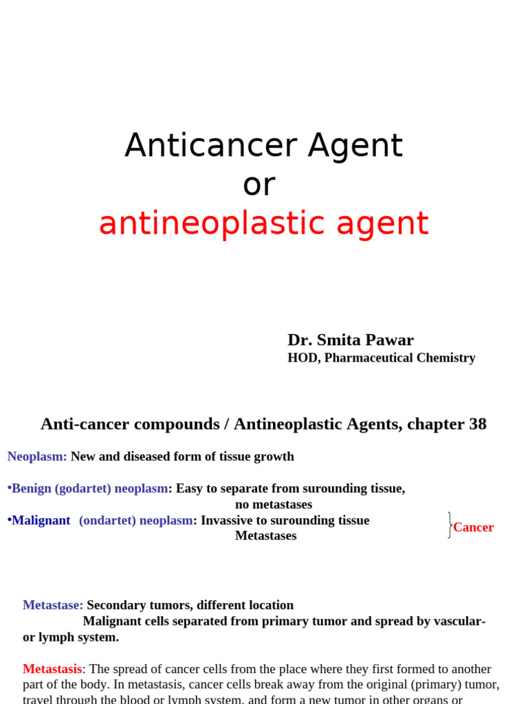 Antineoplastic Agents 1 | PDF | Epidermal Growth Factor Receptor | Cell ...