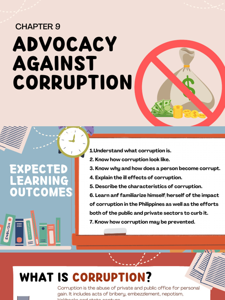Chapter 9 - Advocacy Against Corruption | PDF | Political Corruption ...