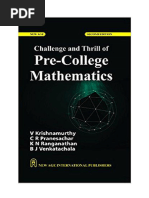 Challenge and Thrill of Pre-College Mathematics | PDF