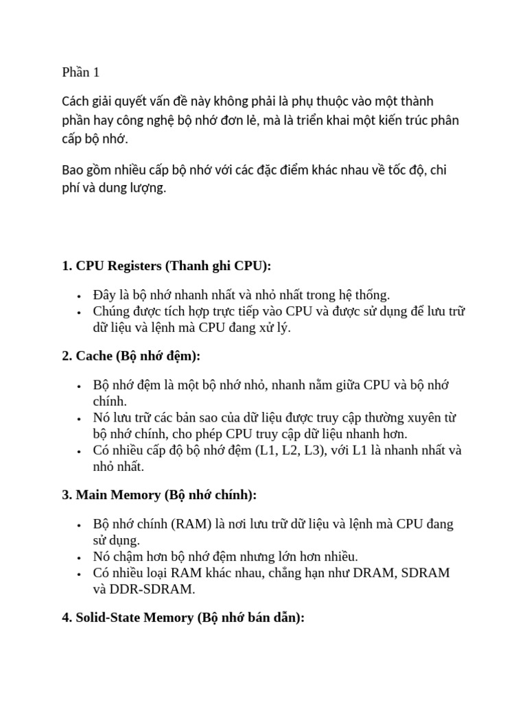 CPU Registers (Thanh Ghi CPU) | PDF