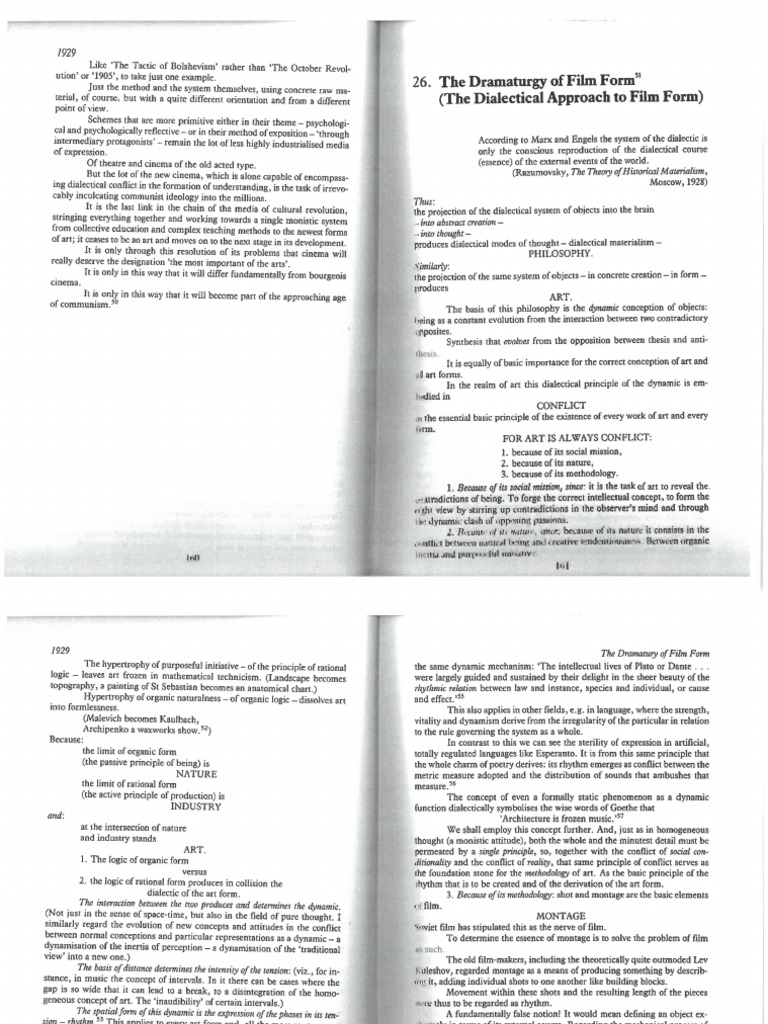 The Dramaturgy of Film Form | PDF