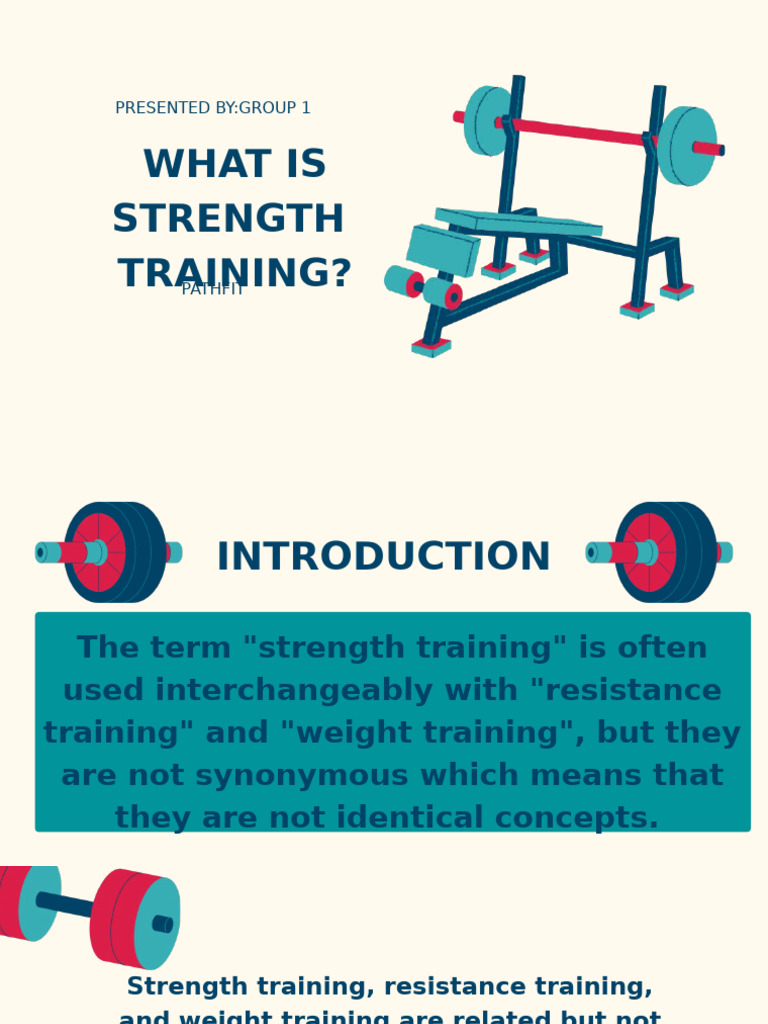 Beige Blue and Red Simple Clean Physical Education Principles of ...