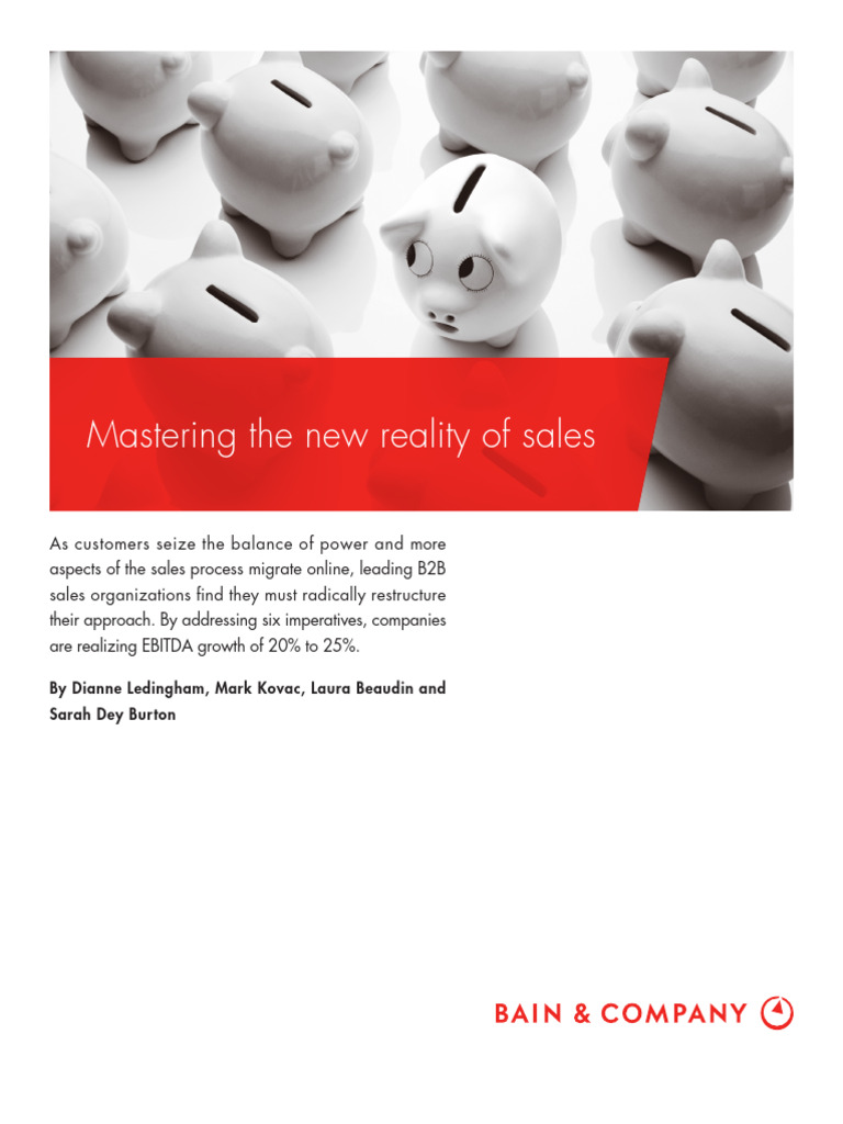 BAIN BRIEF Mastering The New Reality of Sales | PDF | Sales | Marketing