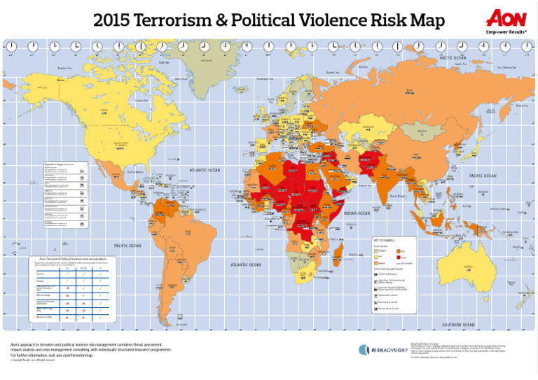 Geopolitics Terrorism-PV-Risk-Map-2015 | PDF | Arabian Peninsula ...