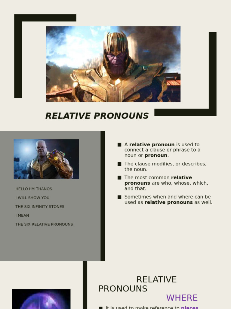 Understanding Relative Pronouns | PDF | Pronoun | Clause