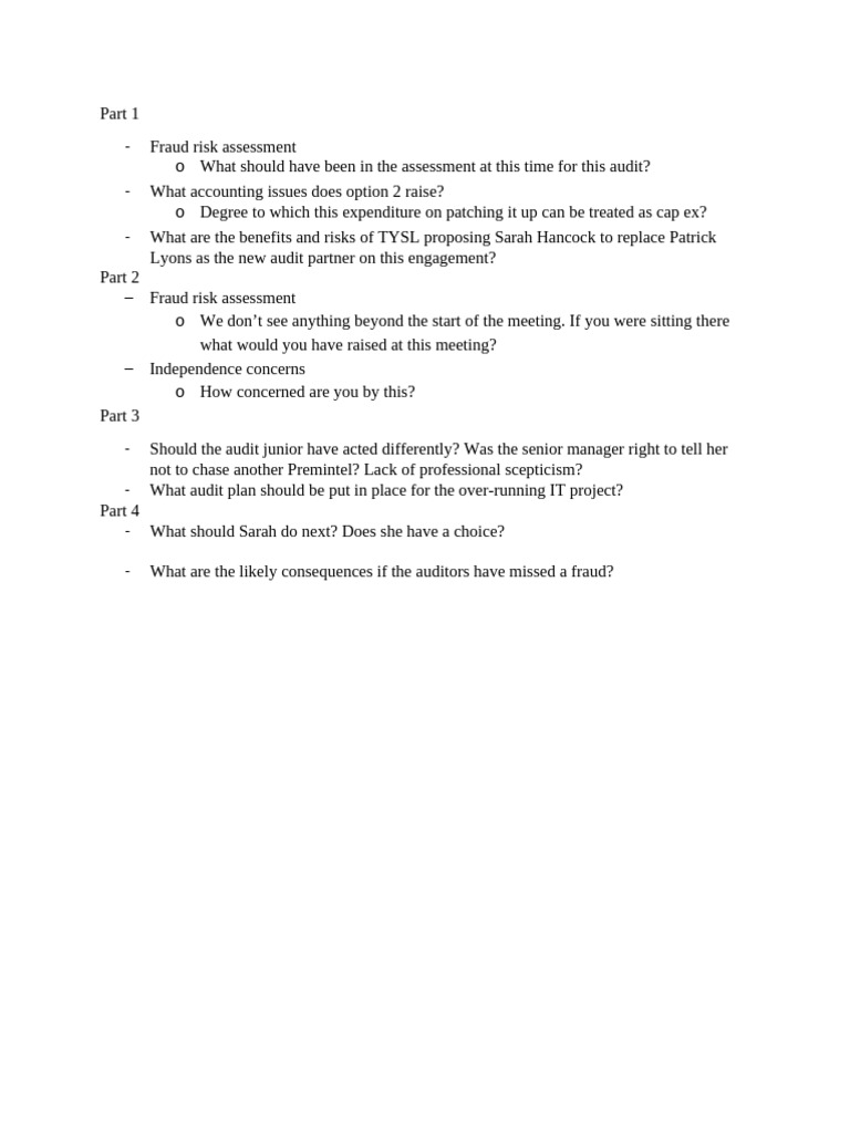 False Assurance Questions | PDF