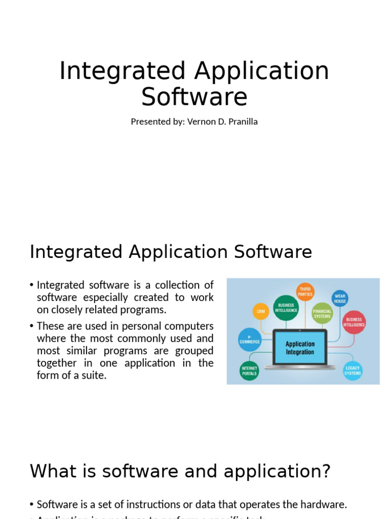 Understanding Integrated Software Suites | PDF | Application Software ...