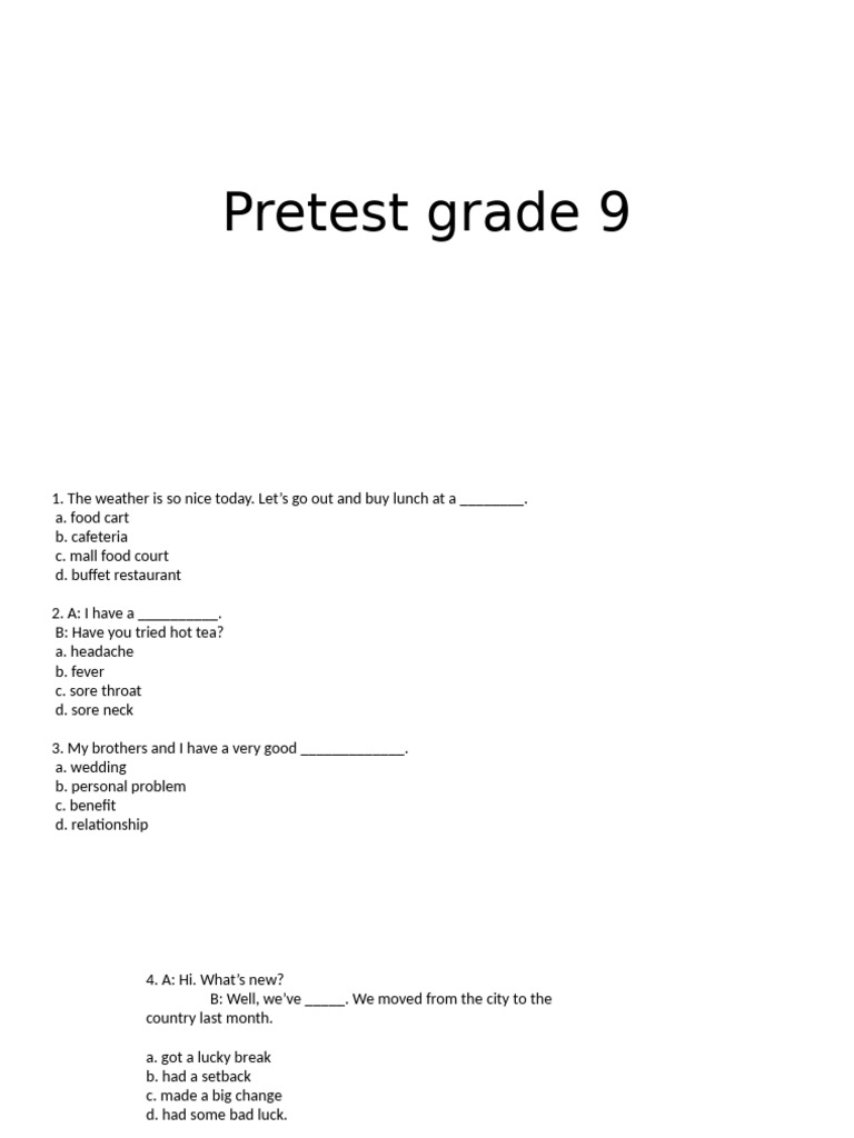 Elc Test Sas 9 Sem 2 | PDF