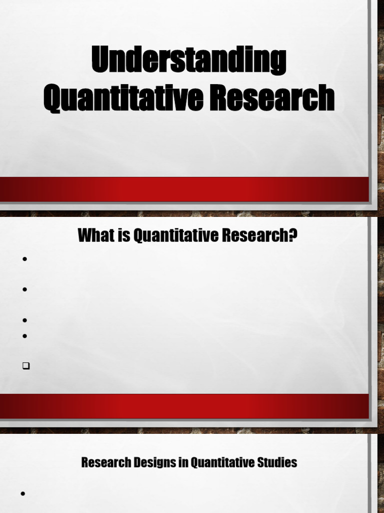 Overview of Quantitative Research Methods | PDF | Statistics | Sampling (Statistics)