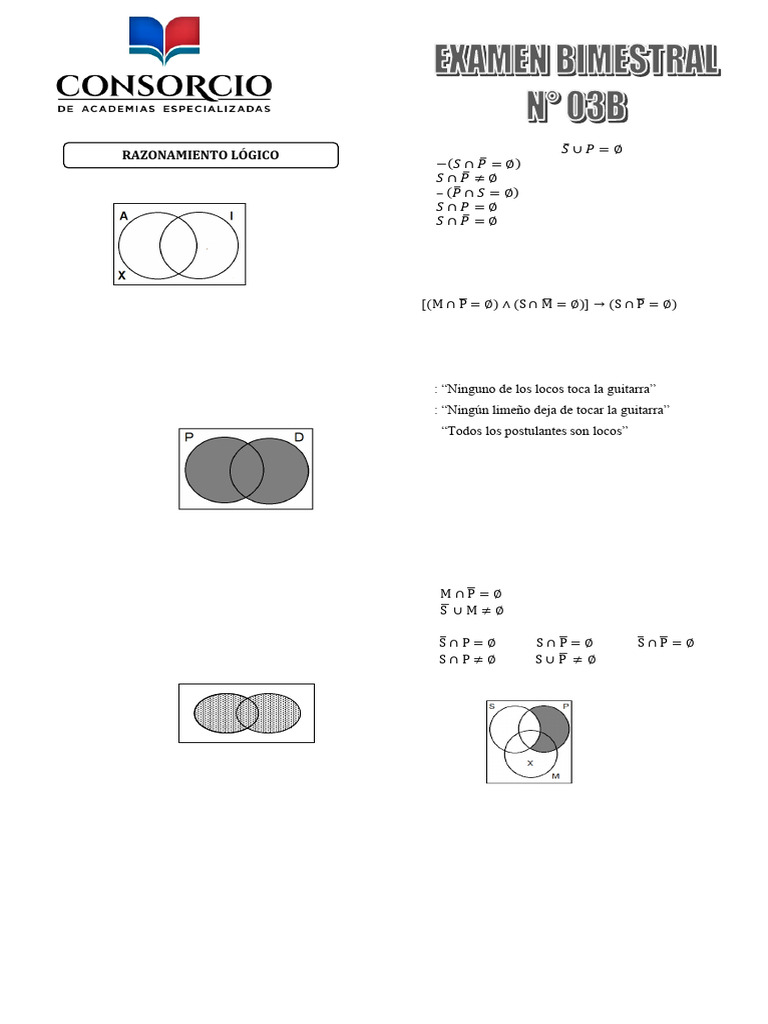 Examen Bimestral 3B RL 13-07-21 | PDF | Lógica